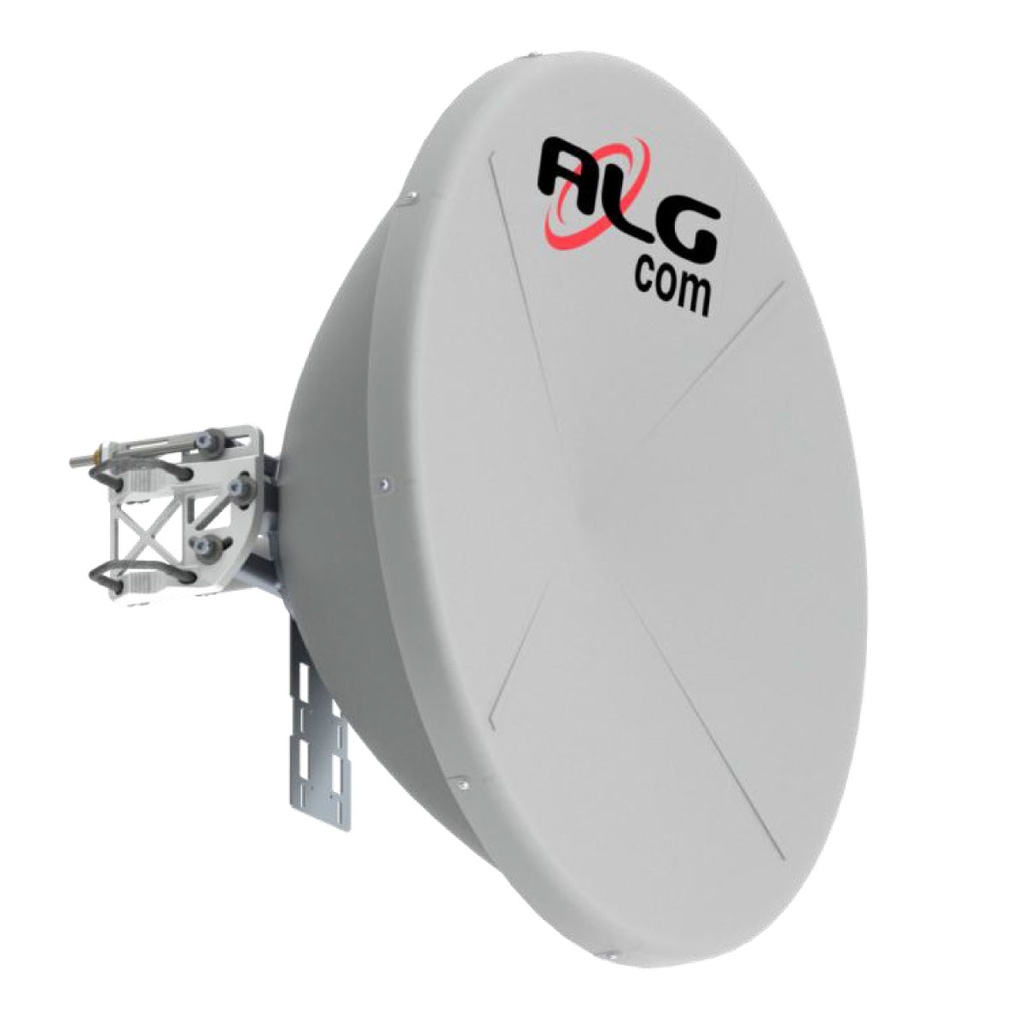 ALGcom - Antena parabólica 6Ghz, rango de 5.9 - 7.125 GHz, 31 dBi / 60 ...
